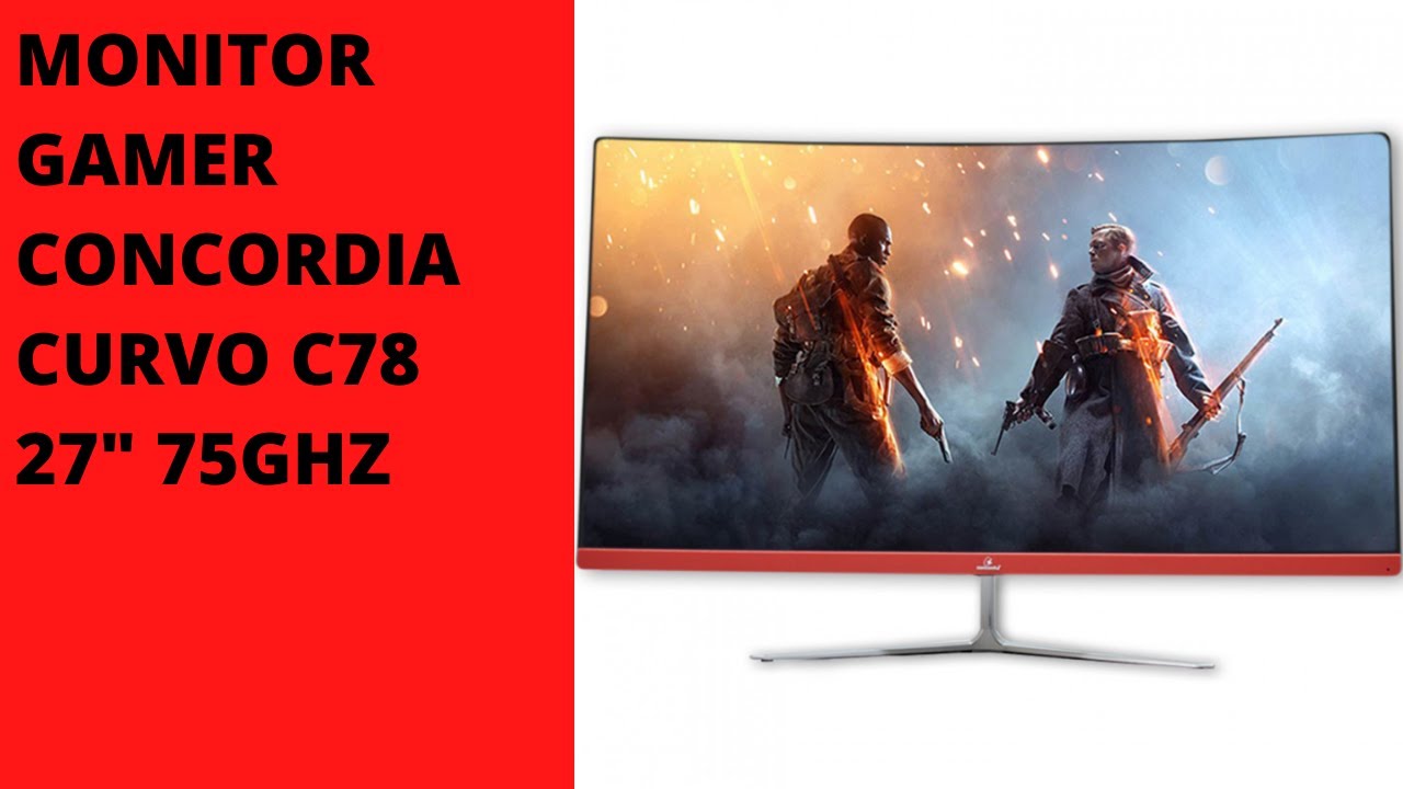 Unboxing MONITOR GAMER CONCORDIA CURVO 27 ''POLEGADAS !!!!! - YouTube