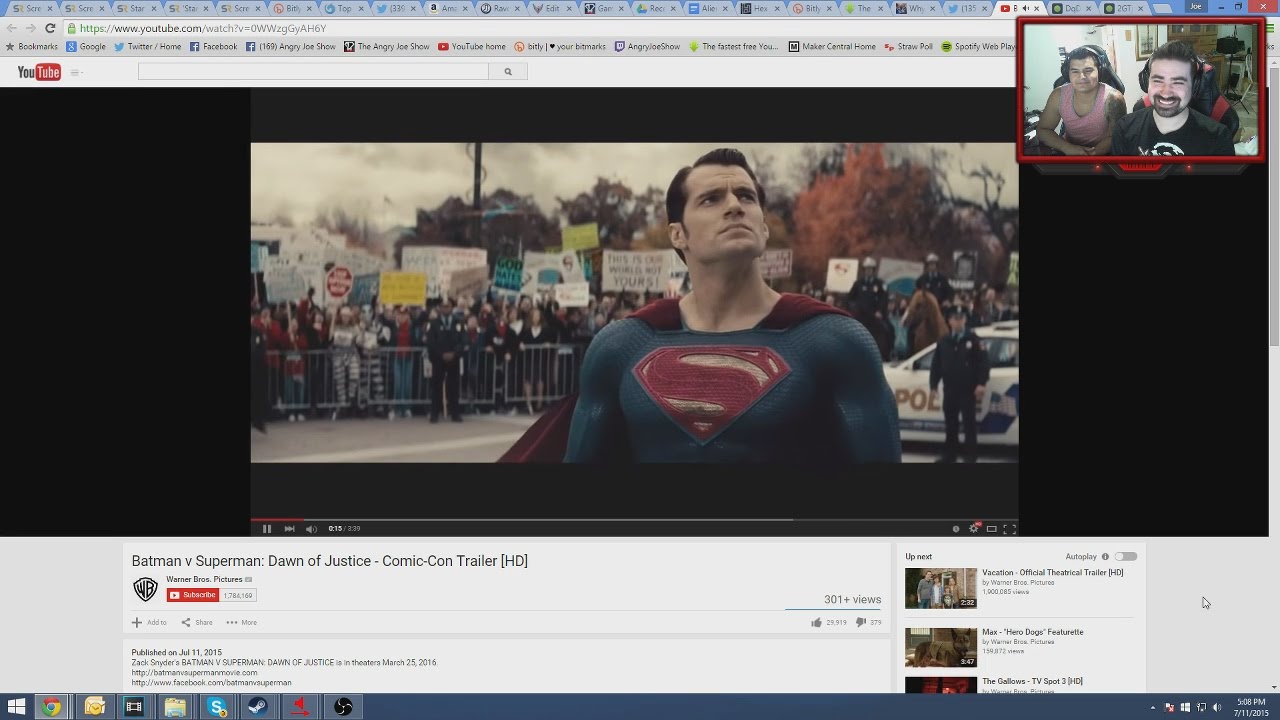 AngryJoe Batman v Superman Comic-Con Reaction & Impressions! - YouTube