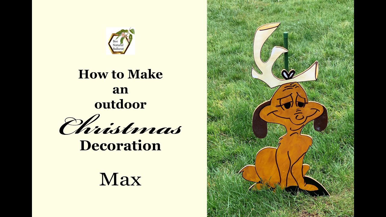 How to make a Christmas Grinch decoration Max - YouTube