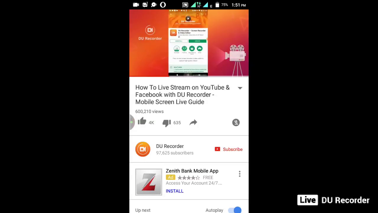 My Live stream with DU Recorder - YouTube