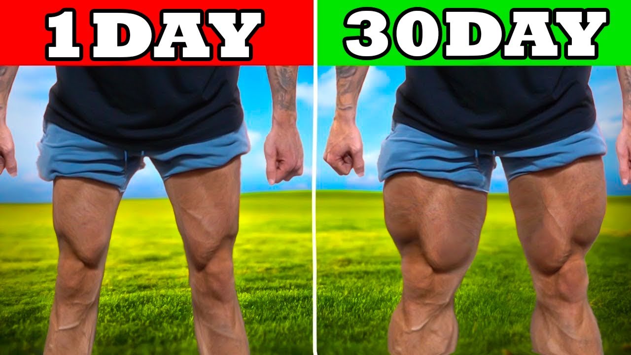 BUILD LEG MUSCLES with 2 minutes of daily exercise - YouTube