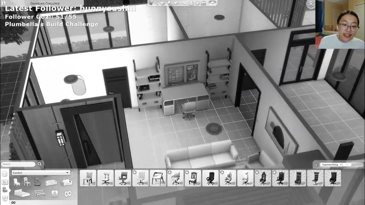 Building a Sims 4 house in grayscale!!! (part 3) - YouTube