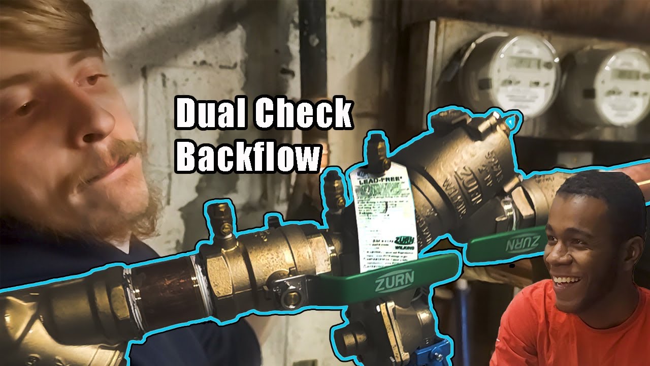 Installing a massive commercial Backflow Preventer - YouTube