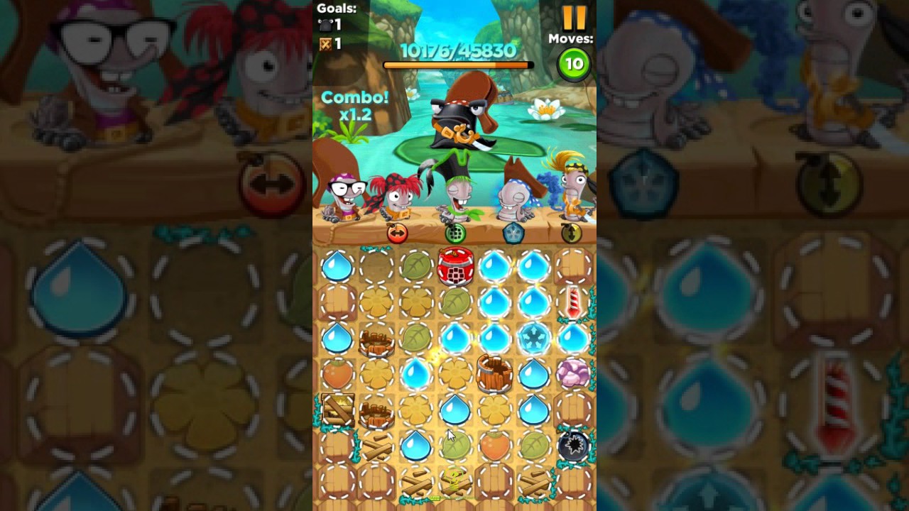 Best Fiends - CAPTAIN SLUG'S TREASURE #17 Level 7 - Walkthrough - YouTube