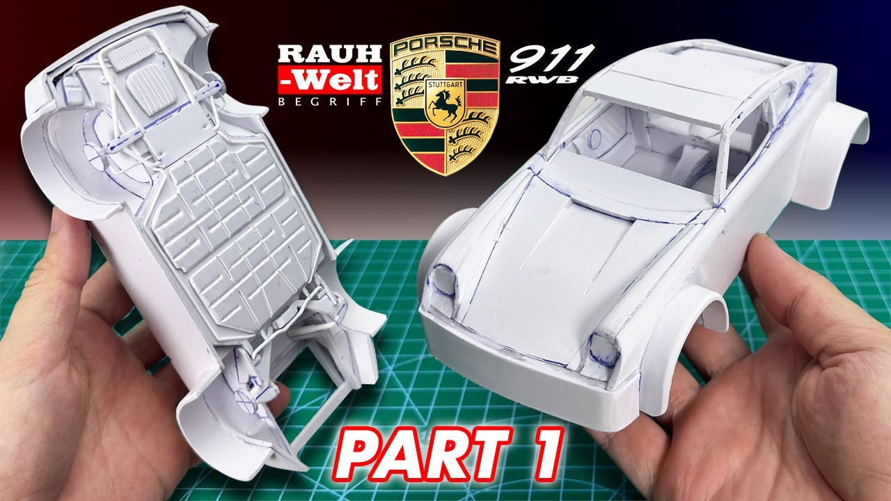 How to Make a Porsche 911 RWB Model from Clay | Part 1: Chassis and ...