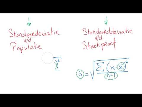 STA: Standaarddeviatie uitrekenen - YouTube