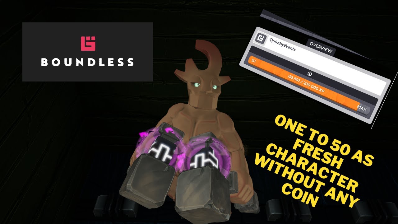 Level 1 to 50 with NO coin in less than 12 hrs - Boundless Leveling ...