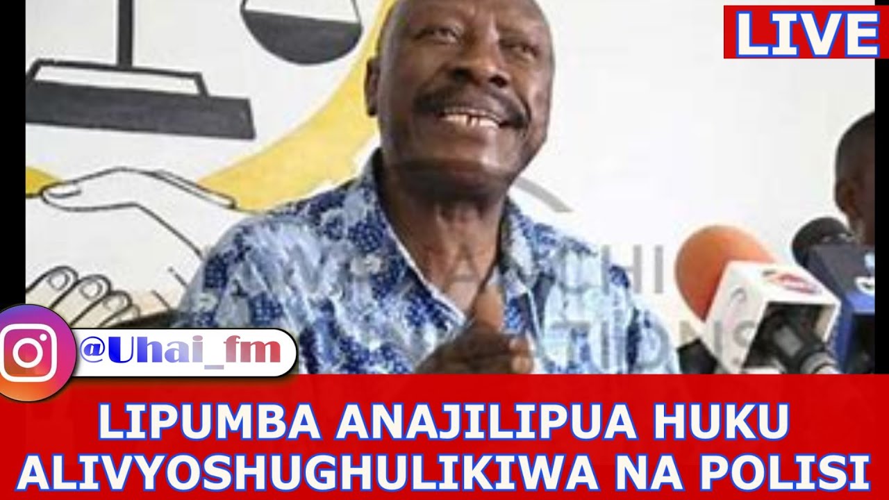#🔴LIVE: LIPUMBA ANAJILIPUA HUKU ALIVYOSHUGHULIKIWA NA POLISI MUDA HUU ...