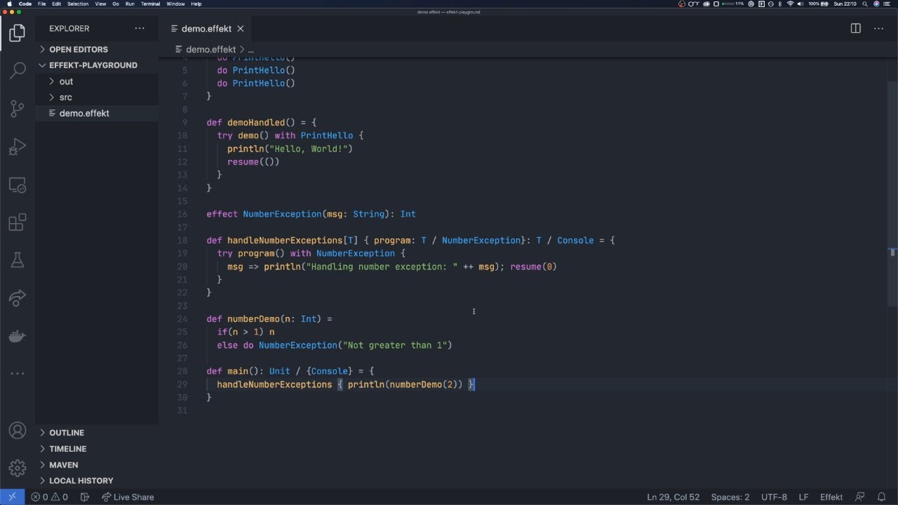 Algebraic effects and handlers in the Effekt language - YouTube