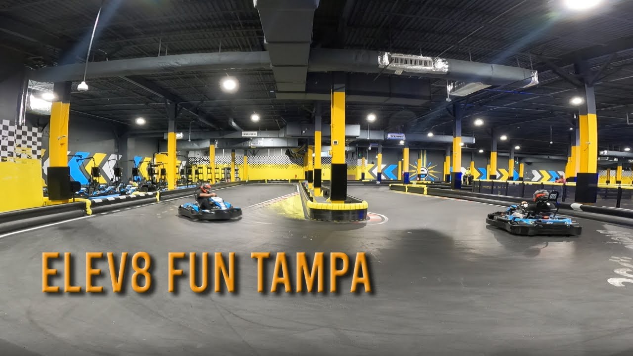 Indoor EV Go-Kart Racing | Elev8 Fun | Tampa, FL | POV - YouTube