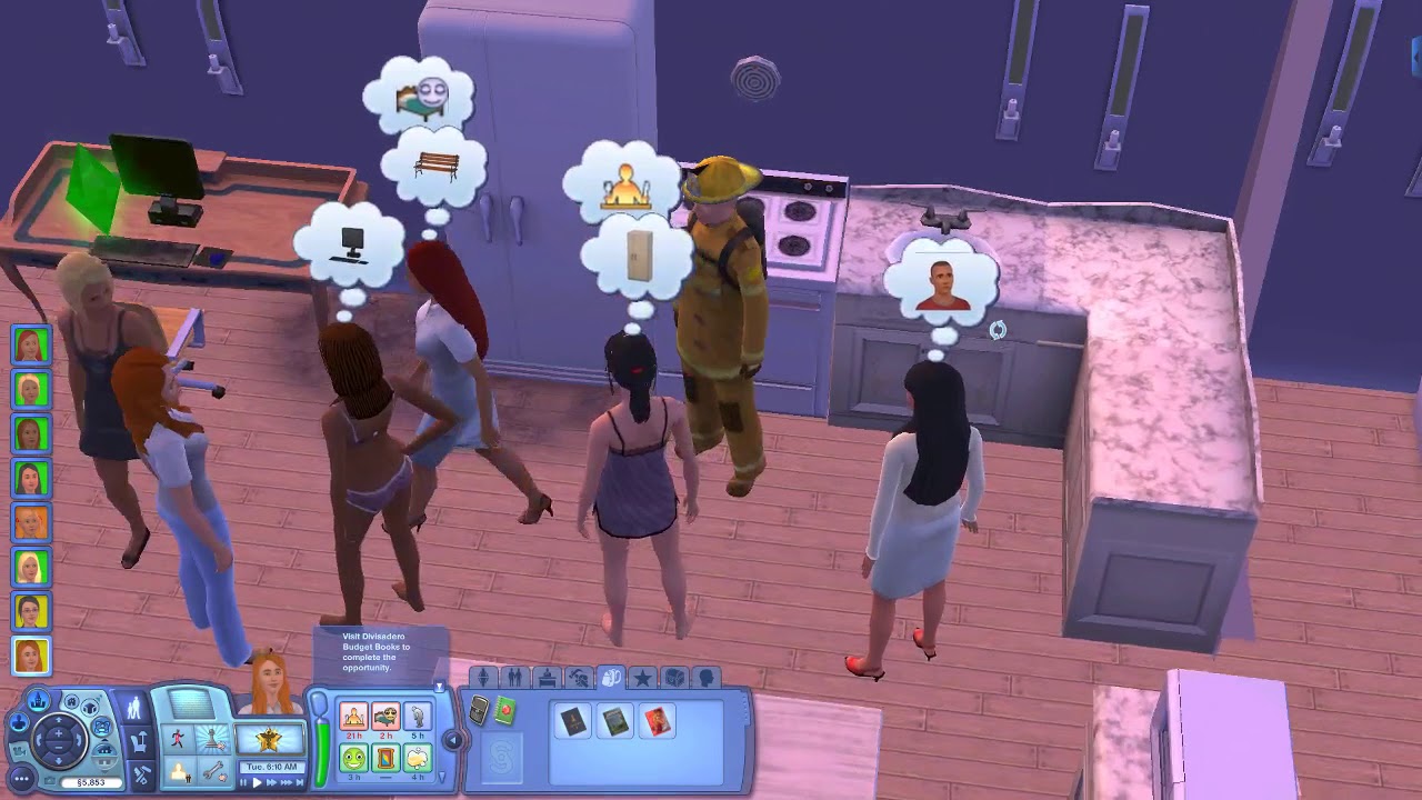 Sims 3 Kitchen Fire 3 - YouTube