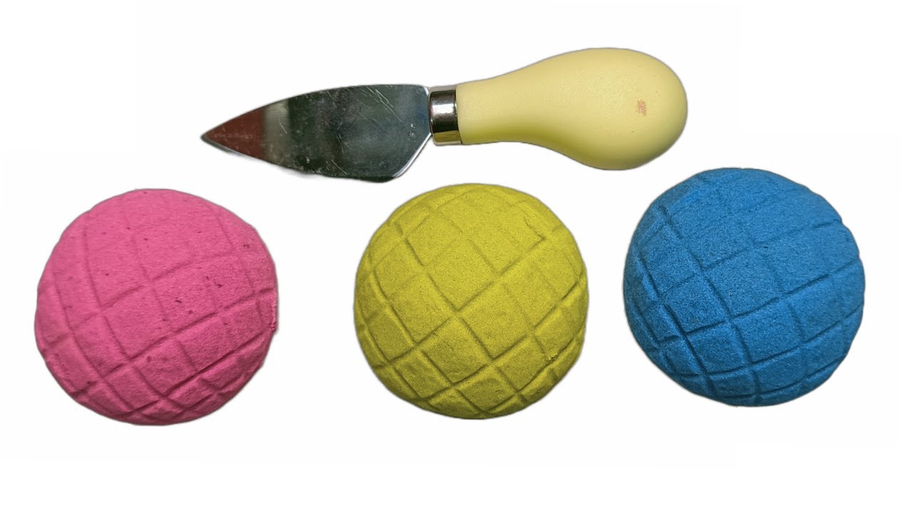 How To Make Kinetic Sand Burger Bun | Very Satisfying Kinetic Sand ...