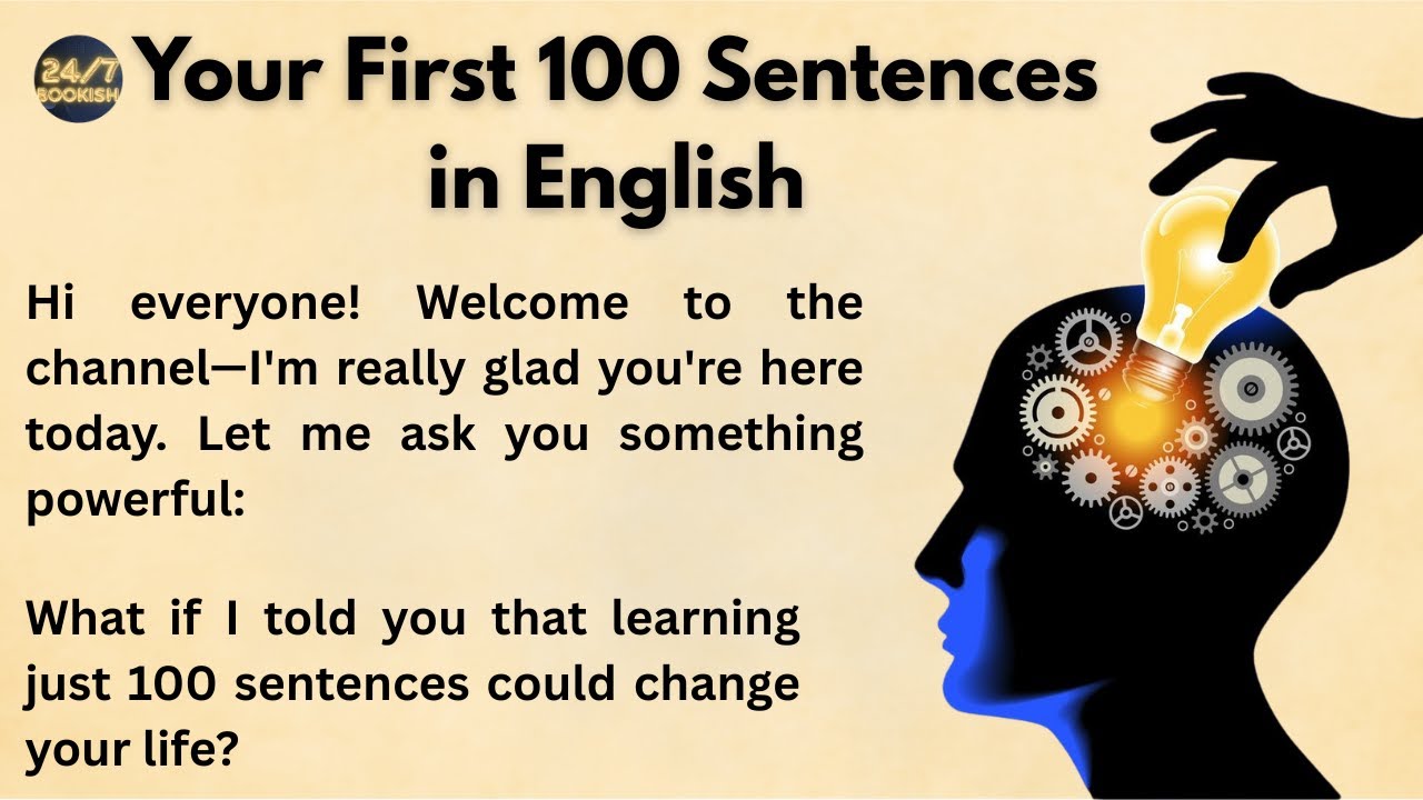 Your First 100 Sentences in English || Graded Reader || Improve Your ...