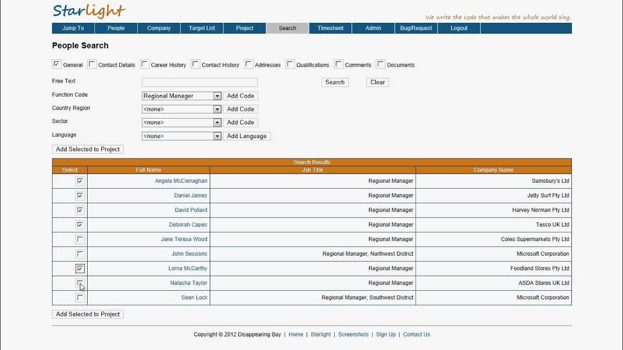 Starlight - Free Executive Search Software - Demo - YouTube