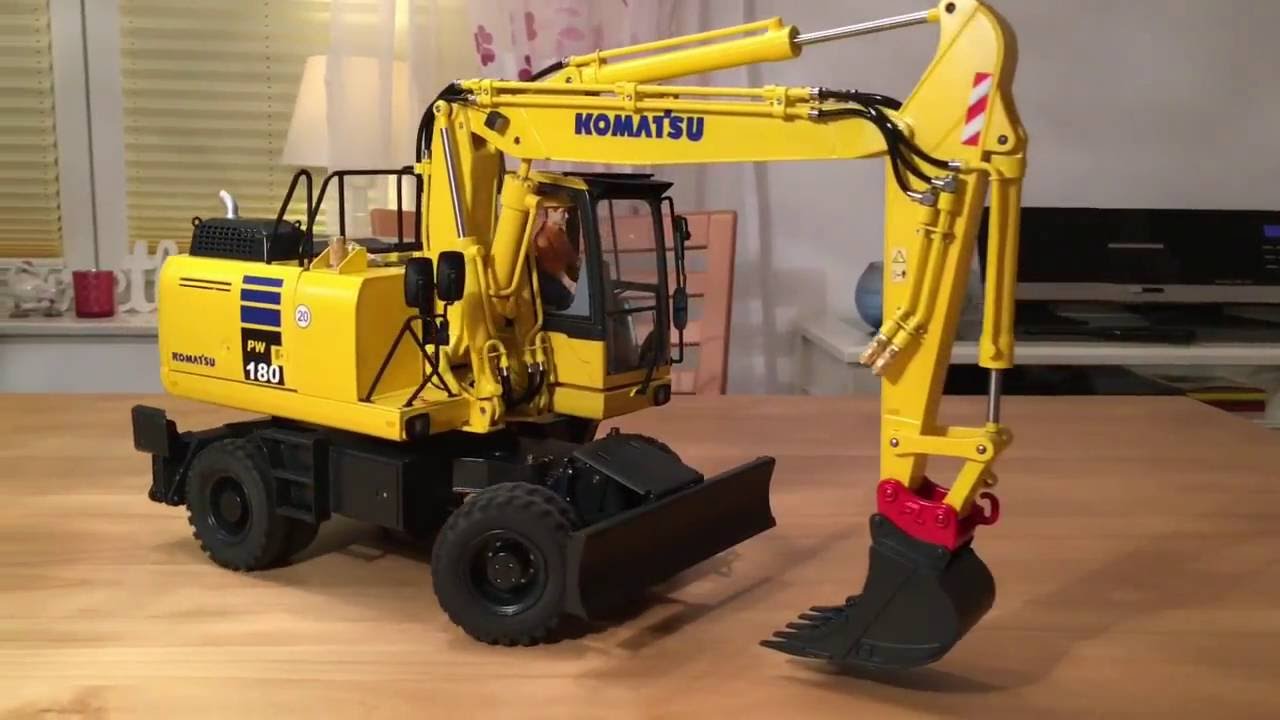Fumotec - KOMATSU PW180-10 Mobilbagger - Modellvorstellung ### RC ...