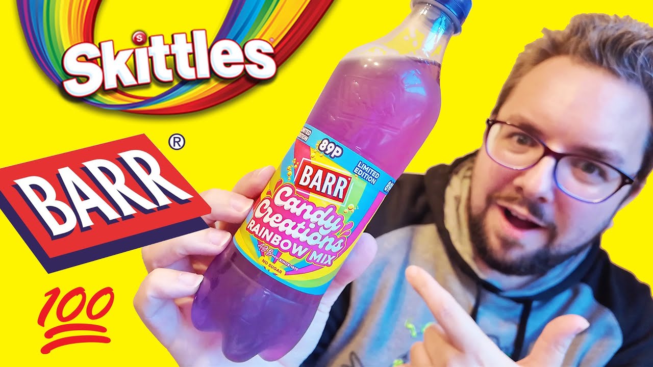 Barr soda that tastes like Skittles (Candy Creations Rainbow Mix Review ...