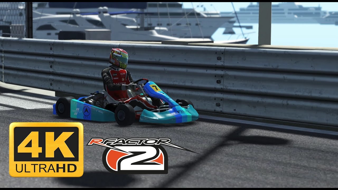 rFactor 2 (Monaco 2013) JUNIOR KART 125cc (4K 60fps GTX 1080 TI) - YouTube
