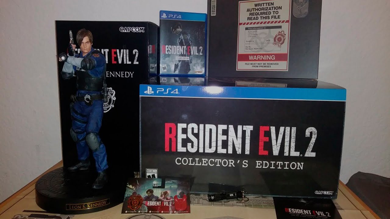 RESIDENT EVIL 2 REMAKE Edición Coleccionista Americana Unboxing - YouTube