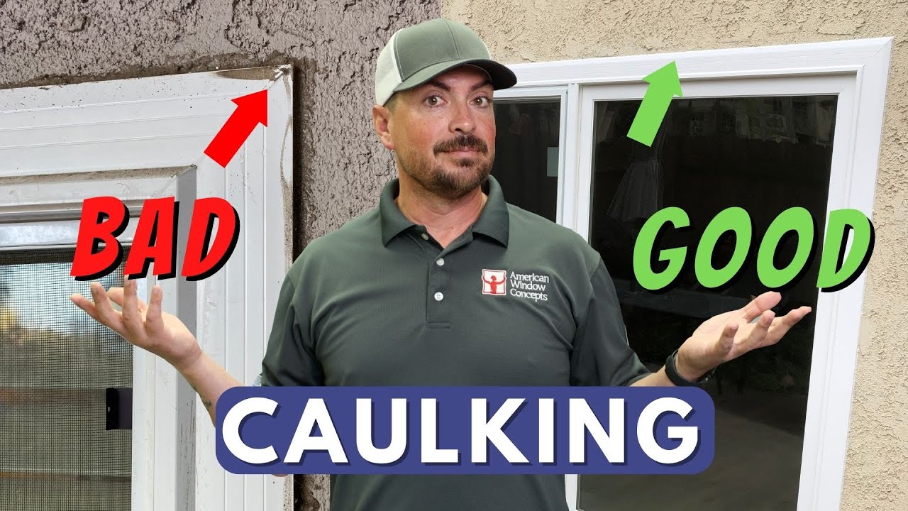 GOOD VS BAD Window Caulking - YouTube