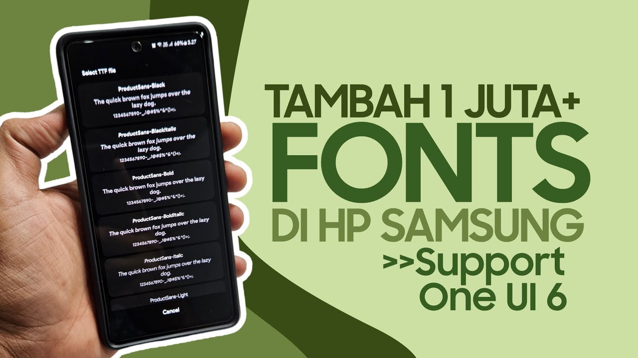 Cara Ganti Font Samsung Dan Tambah Font TTF Samsung Gratis - YouTube