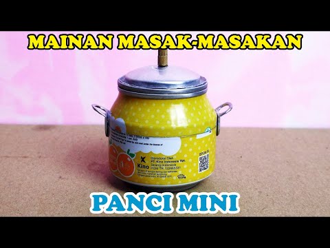 Cara Membuat Panci Mini Dari Kaleng Bekas | Mainan Masak-masakan Dari Kaleng Bekas