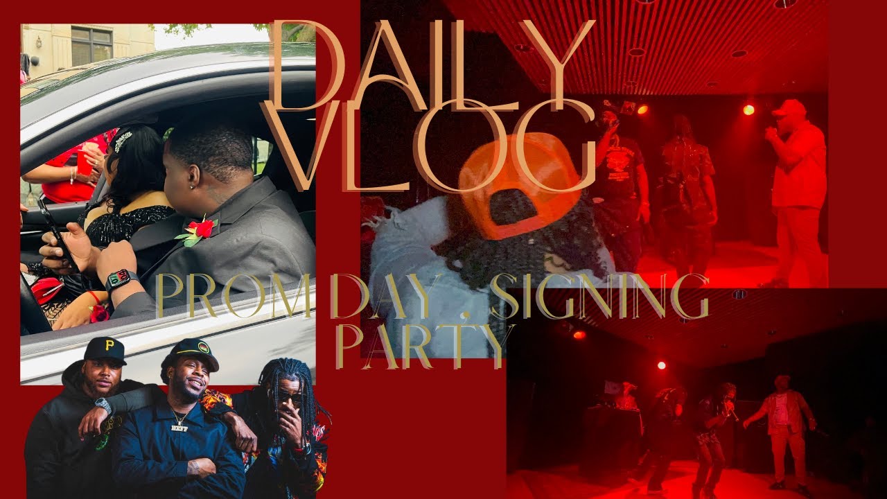 Daily Vlog: 2k23 Prom & Come with me to a signing party!! - YouTube