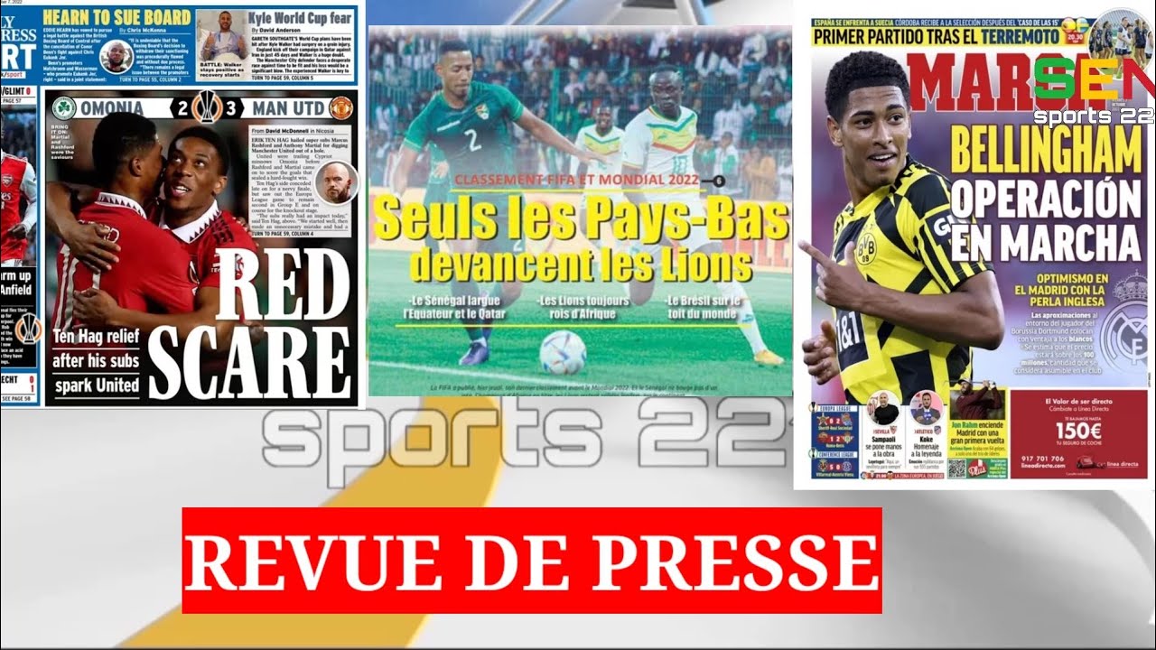 REVUE DE PRESSE Vendredi 17 octobre 2022. Sen Sports 221 - YouTube