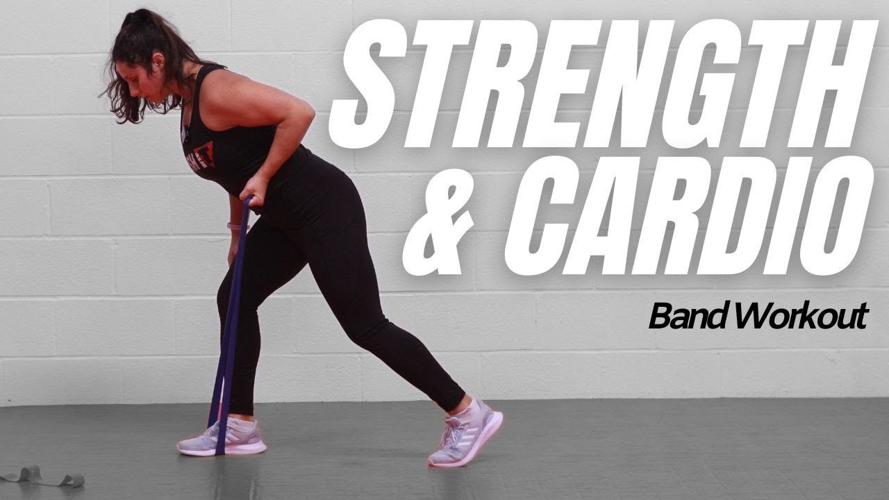 Resistance Band Full Body Workout For Women | Strength & Cardio - YouTube