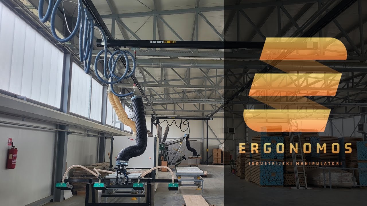 TAWI multifunctional lifter and panel tilter in wood industry - YouTube