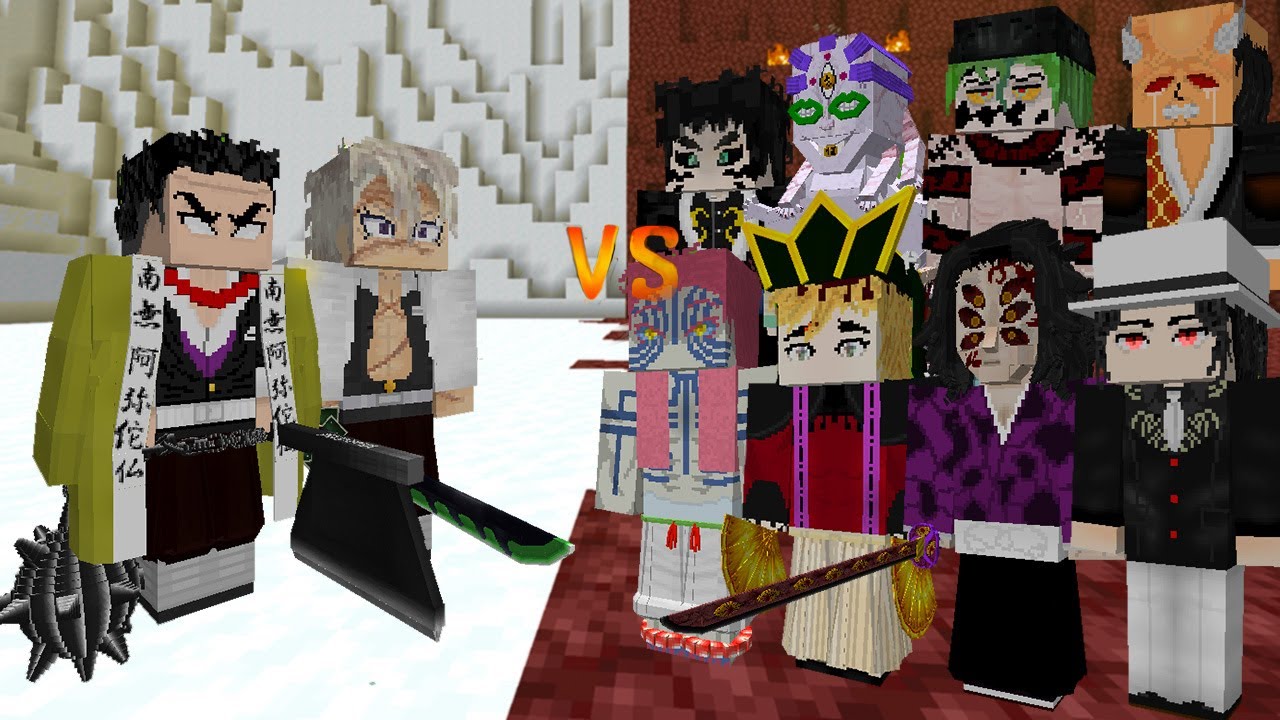 Sanemi Shinazugawa, and Gyomei Himejima VS Upper Moons and Muzan - YouTube