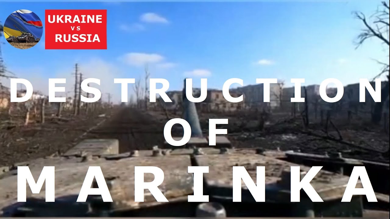 Tanks of the 68th tank regiment destroy Marinka, Ukraine Russia ...