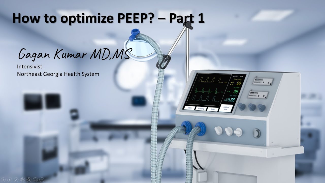 6.1 How PEEP affects your patient ? - YouTube