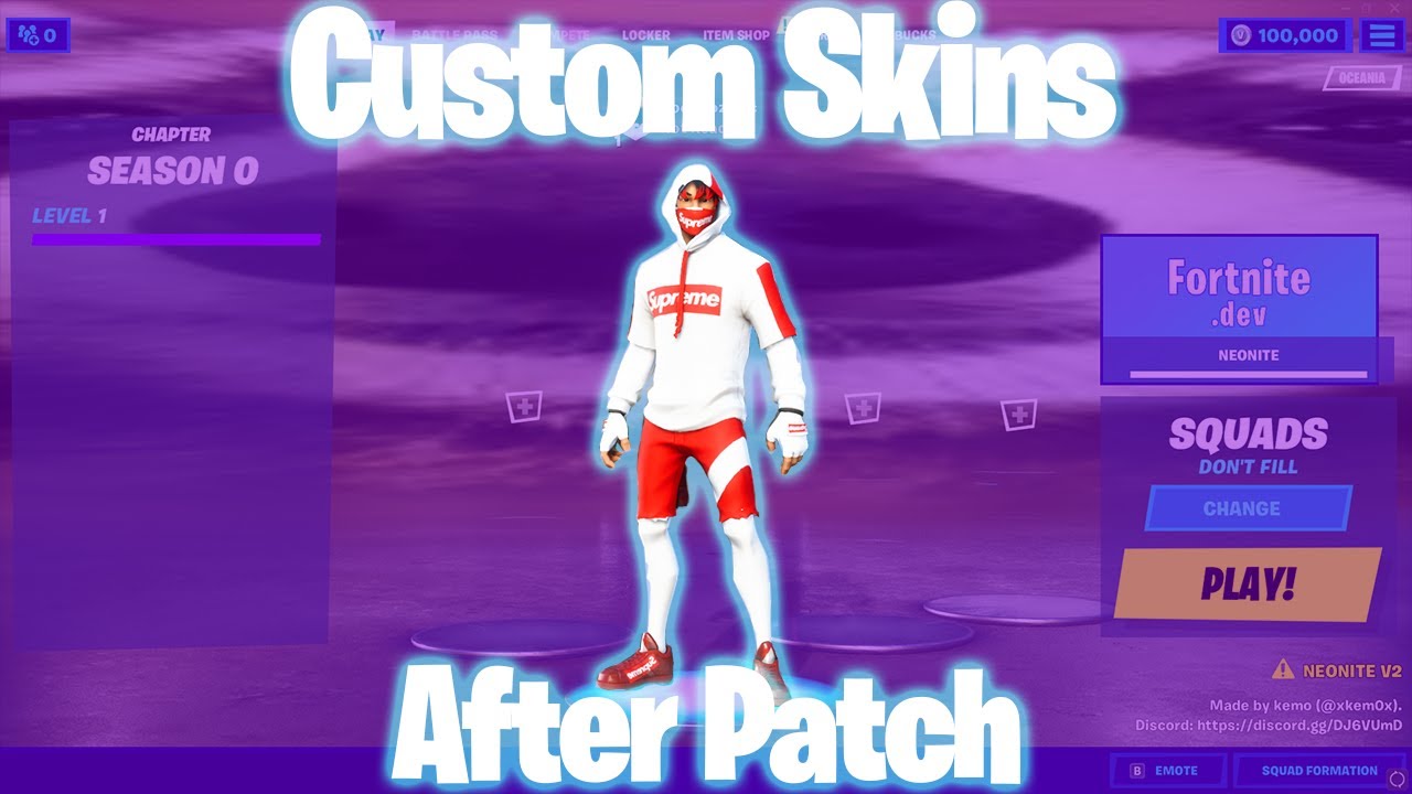 How To Get Custom Fortnite Skins After Patch... - YouTube