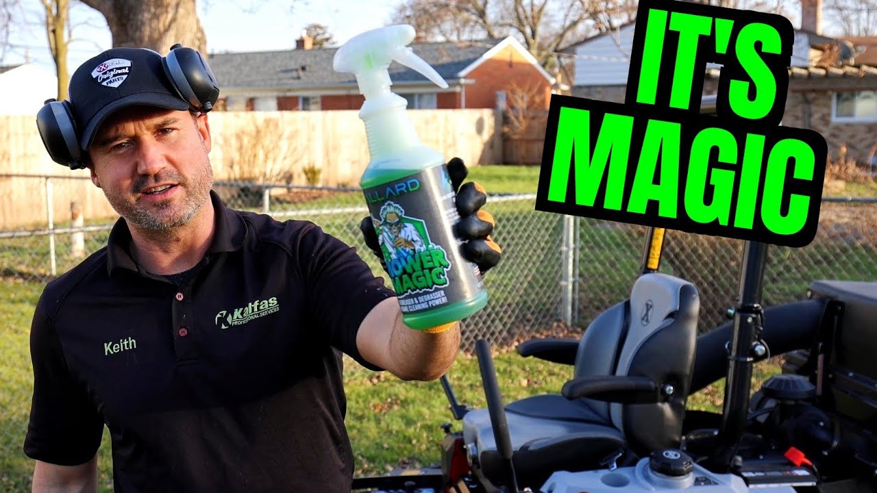 "MOWER MAGIC" Cleaning Solution for Lawn Care Equipment // Works ...