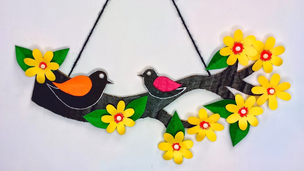 How to make tree wall hanging | Tree wall hanging | Wall hanging ...