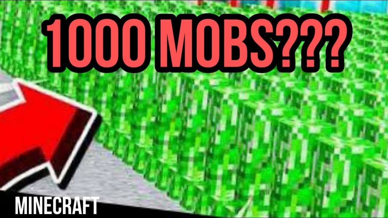How to spaun 1000 mobs in Minecraft - YouTube