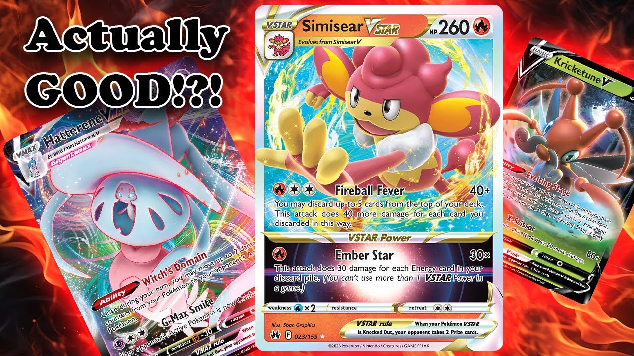 Simisear VStar With Hatterene VMax INCINERATE The Competition In PTCGL ...