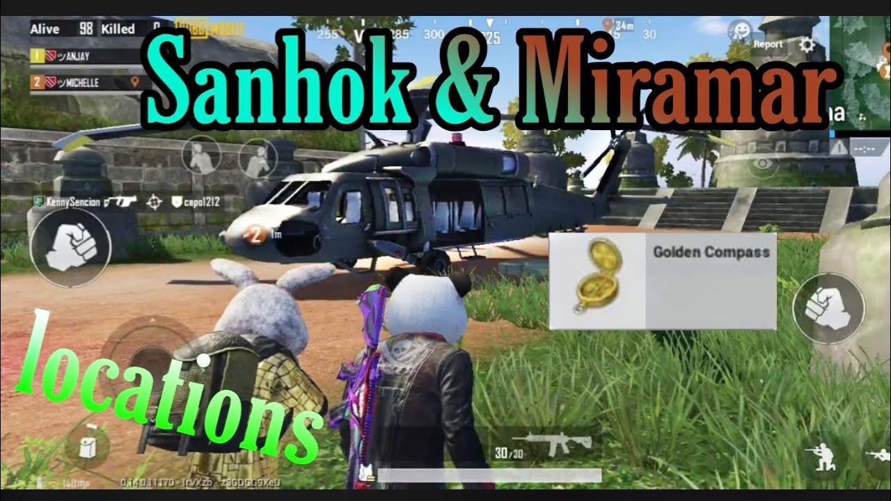 Where To Find Golden Compass In Sanhok & Miramar | PUBG Mobile - YouTube