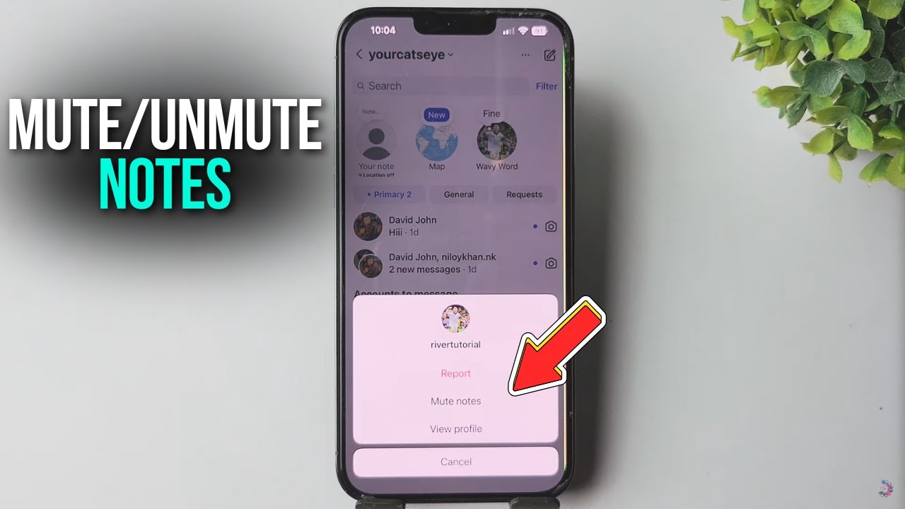 How to Mute / Unmute notes on instagram - YouTube