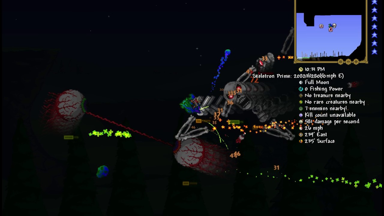 Terraria - Defeating All three Mechanical Bosses Together - YouTube