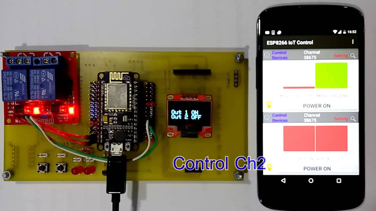 Esp8266 Iot Thingspeak Control Devices Youtube