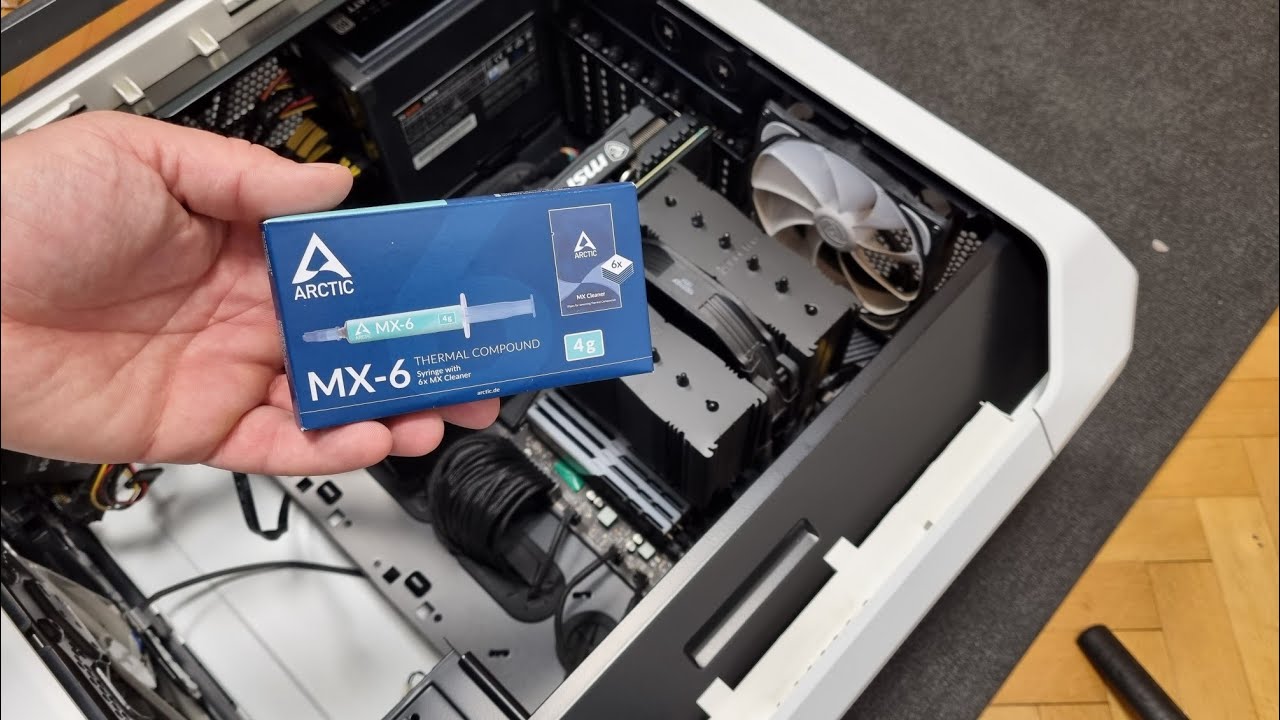 pasta Arctic MX-6 test - YouTube