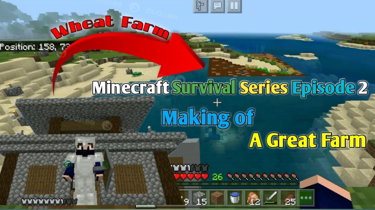Minecraft Survival Series Episode 2 | Sinister FF | Making a Great Farm ...