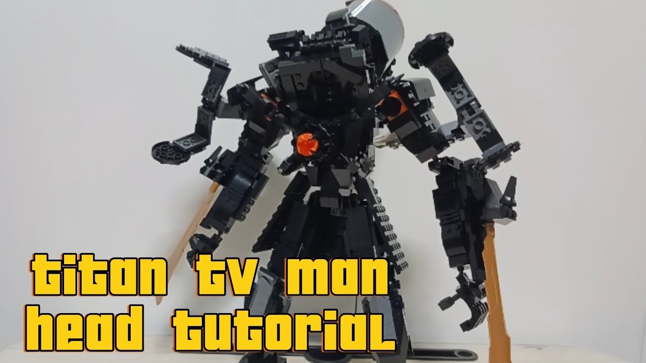 titan tv man head tutorial #lego #skibiditoilet - YouTube