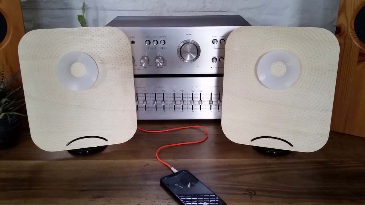 DIY 3mm Plywood DML Speakers - YouTube