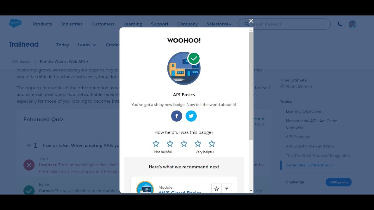 Put The Web In Web Api Api Basics In Trailhead Salesforce Youtube 1616
