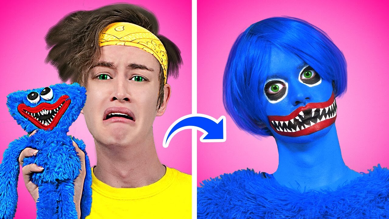 ¡Me convertí en HUGGY WUGGY! Insólita transformación en Huggy Wuggy por ...