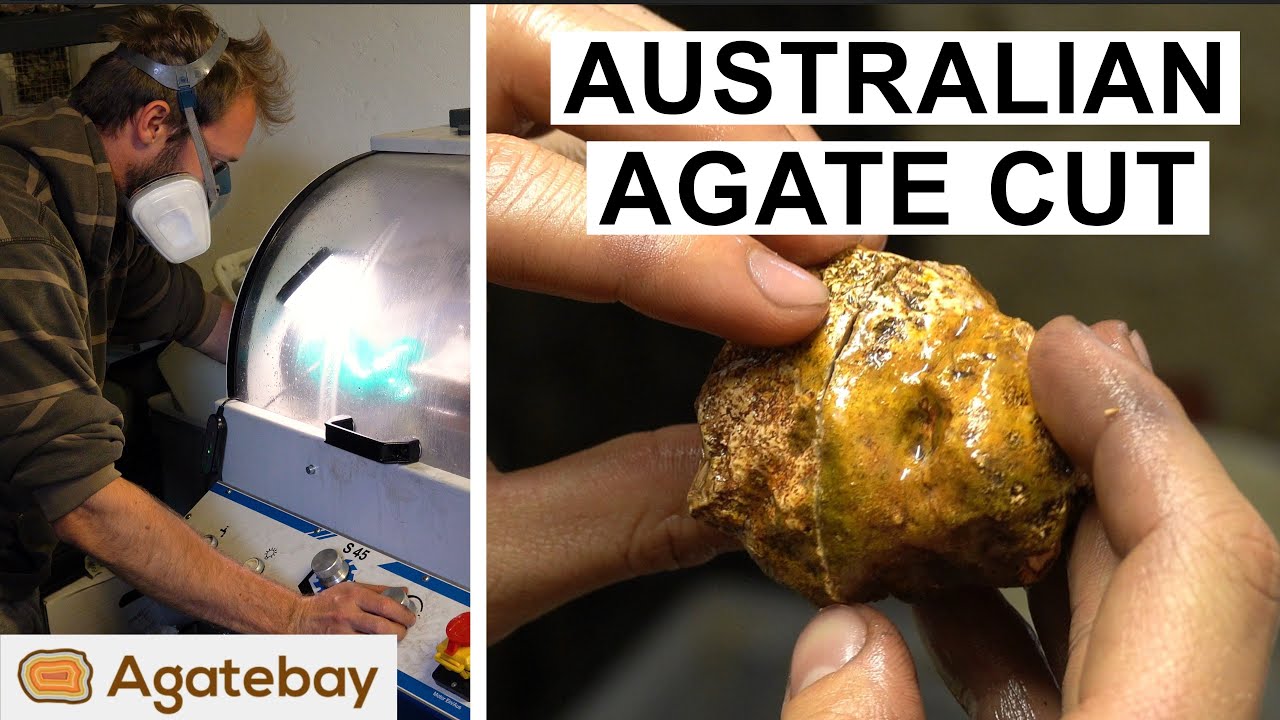 This is my first cut of an Australian Wave Hill Agate/ Surprising ...