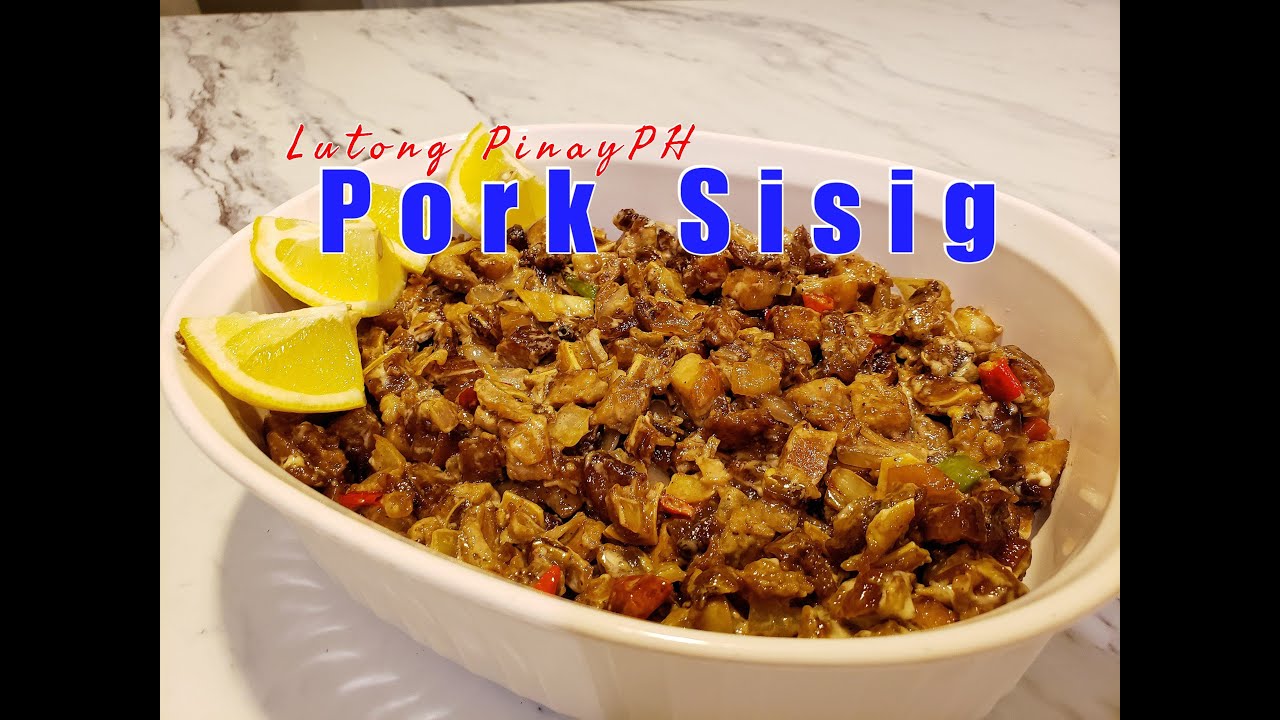 Sisig | How to cook Filipino pork sisig | Filipino sisig without Liver ...