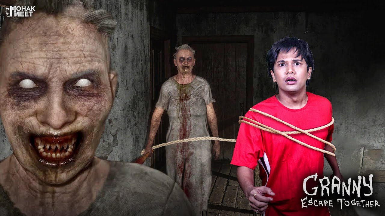 GRANNY ESCAPE TOGETHER GAMEPLAY | GRANNY MULTIPLAYER HORROR GAME ...